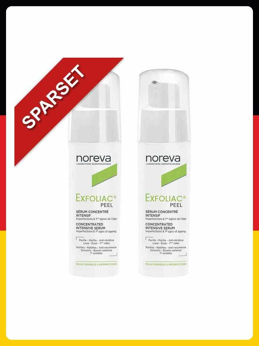 Сыворотка для ухода за кожей Noreva Exfoliac Peel Corrective Serum, 2x30 мл
