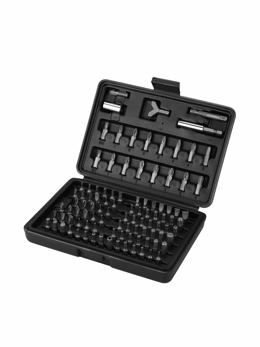 Набор оснастки DEKO, 95 бит, магнитный держатель, кейс, черный