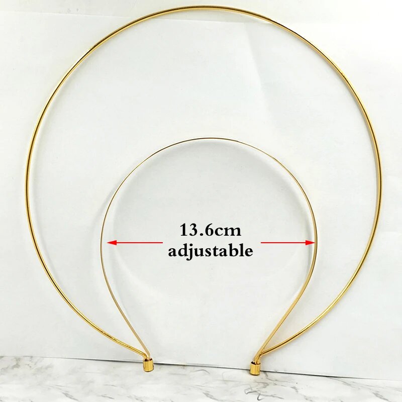 Диадема Gakayong металлическая, 2 layer 2 gold