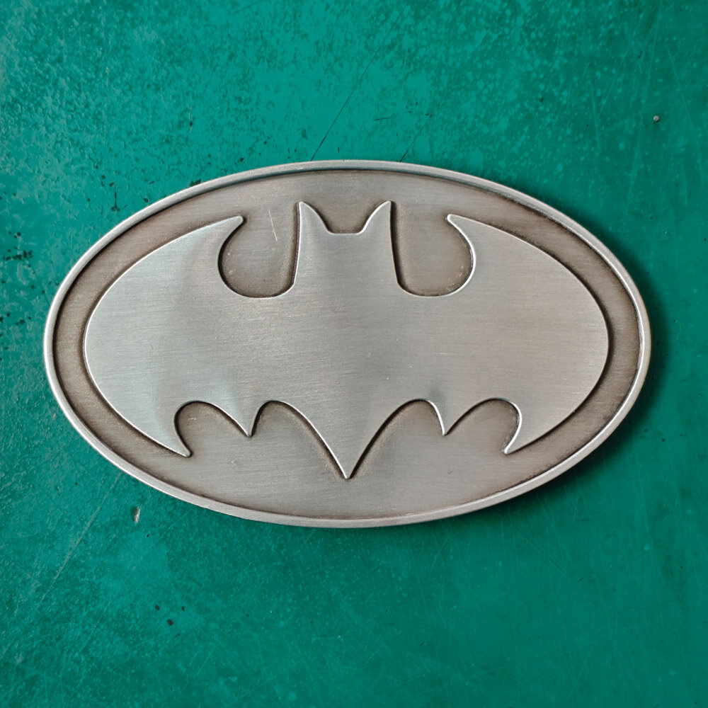 Пряжка для ремня 40 мм. Комический бэтмен. Бляха на ремень мужской металлическая