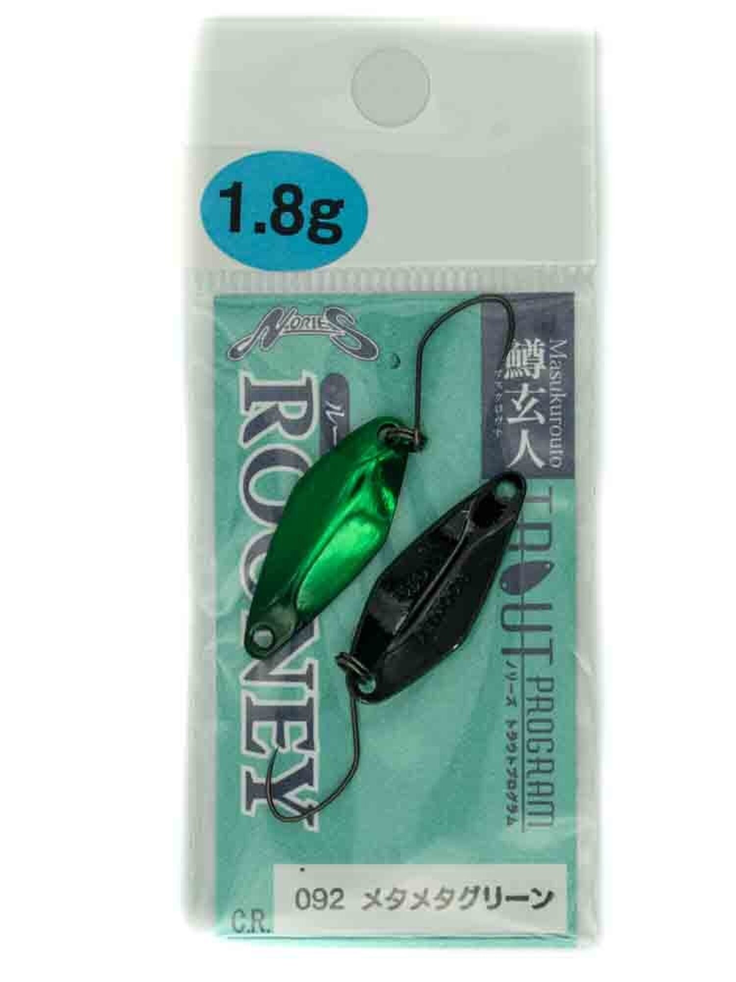 Блесна для рыбалки на форель NORIES MASUKUROUTO ROONEY 1.8гр цвет 092