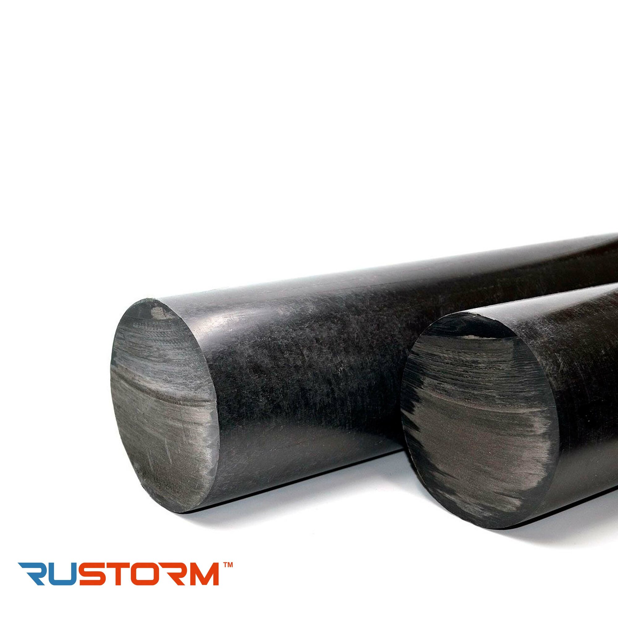 Полиацеталь стержень 15х200мм ПОМ-С (чёрный)