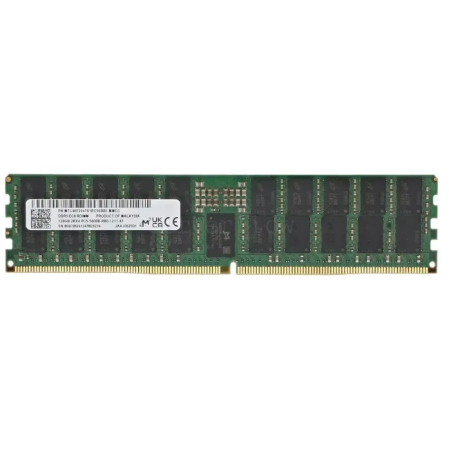 MTC40F2047S1RC56BB1 Micron DDR5 RDIMM 128GB 2Rx4 5600 MHz ECC Registered MTC40F2047S1RC56BB1, OEM