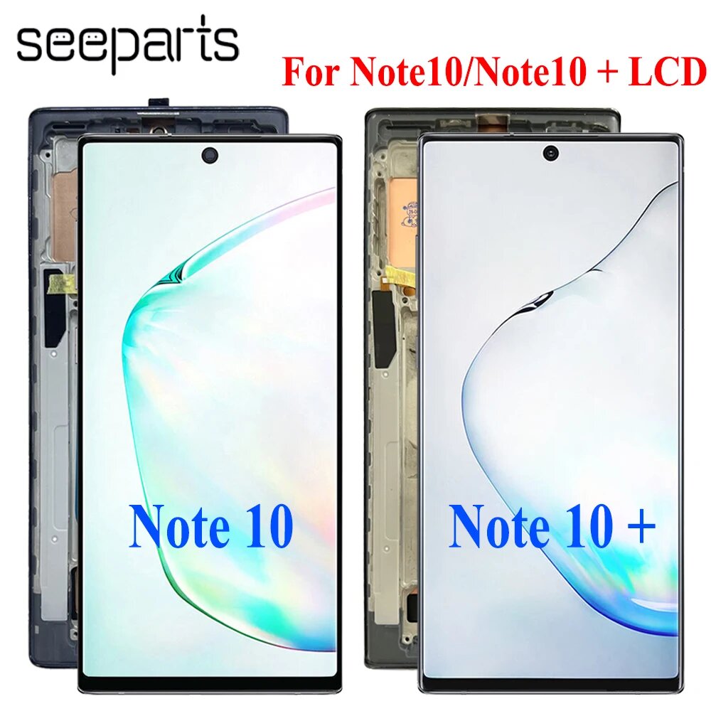TFT-экран Samsung Note 10 Plus Black с рамкой