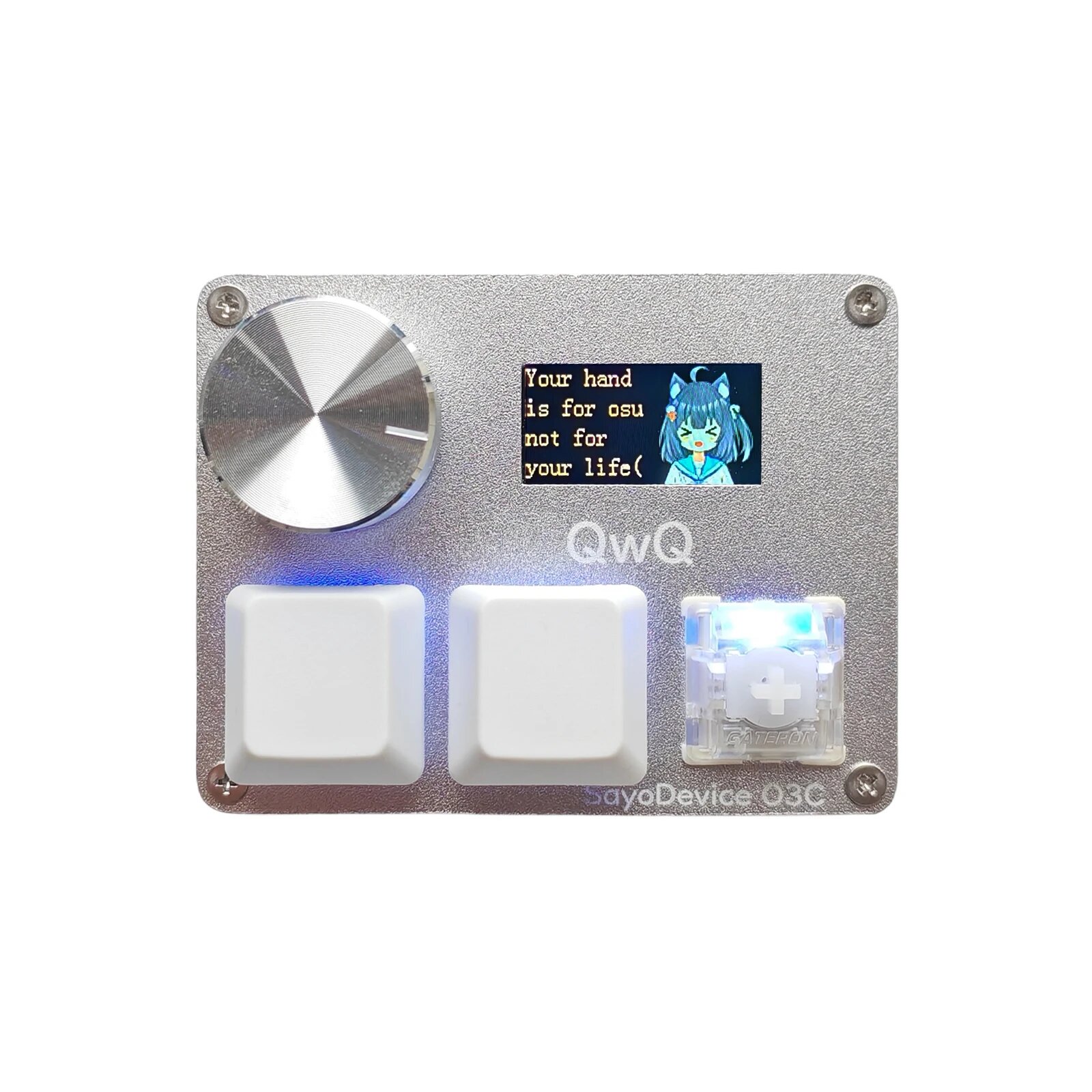 Белые переключатели Gateron KS-20 SayoDevice OSU O3C, магнитные переключатели с быстрым Silver