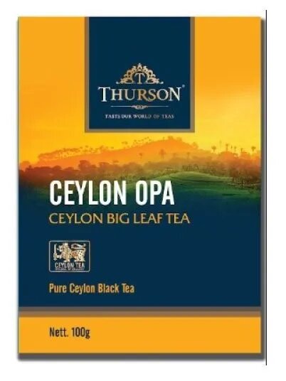 Чай черный Ceylon OPA, Thurson, 100 гр. Шри-Ланка