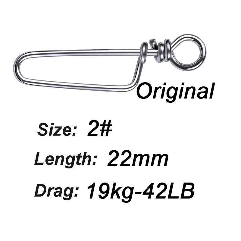 Рыболовные вертлюжки WESTBASS Size 2, 100 шт.