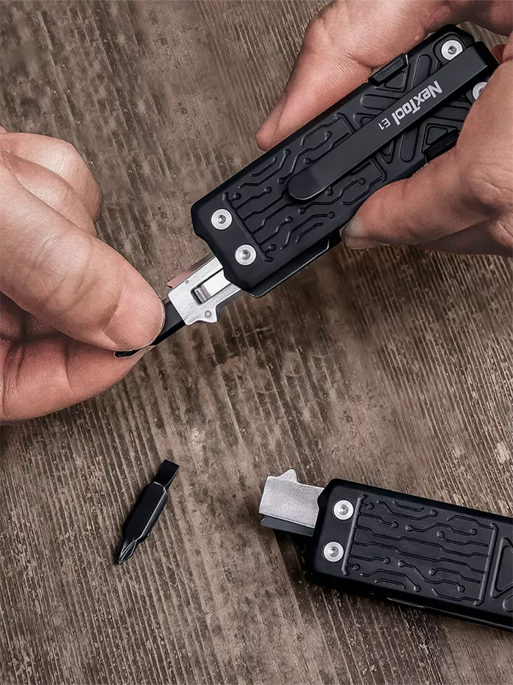 NeXTool Мультитул EDC NexTool Multifunctional Pocket Tool E1 NE20287 черный — фото 1