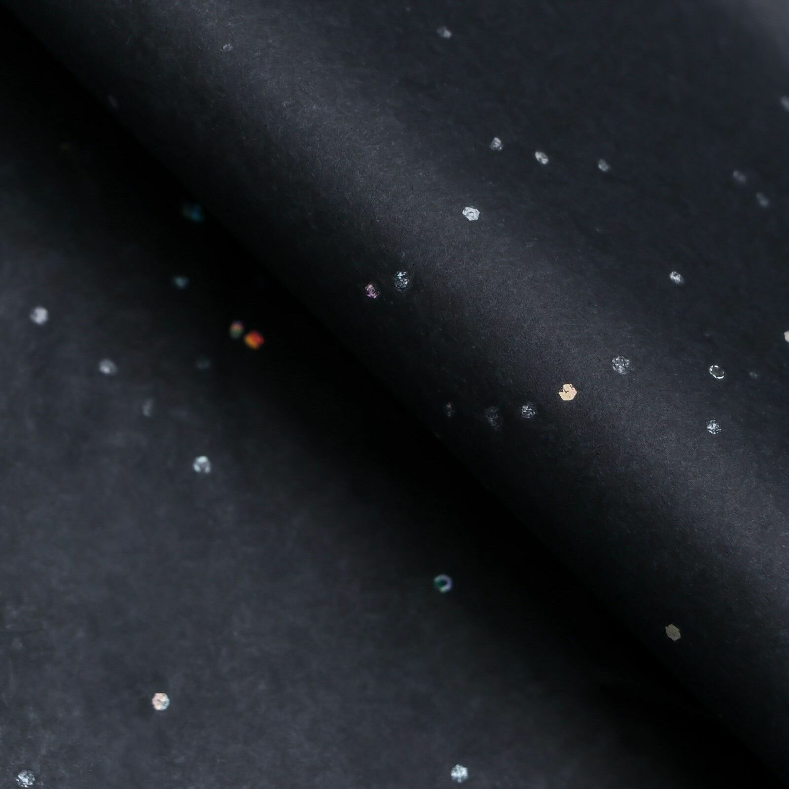 Бумага упаковочная тишью, Конфетти , чёрная, 50 х 66 см, 20 шт.