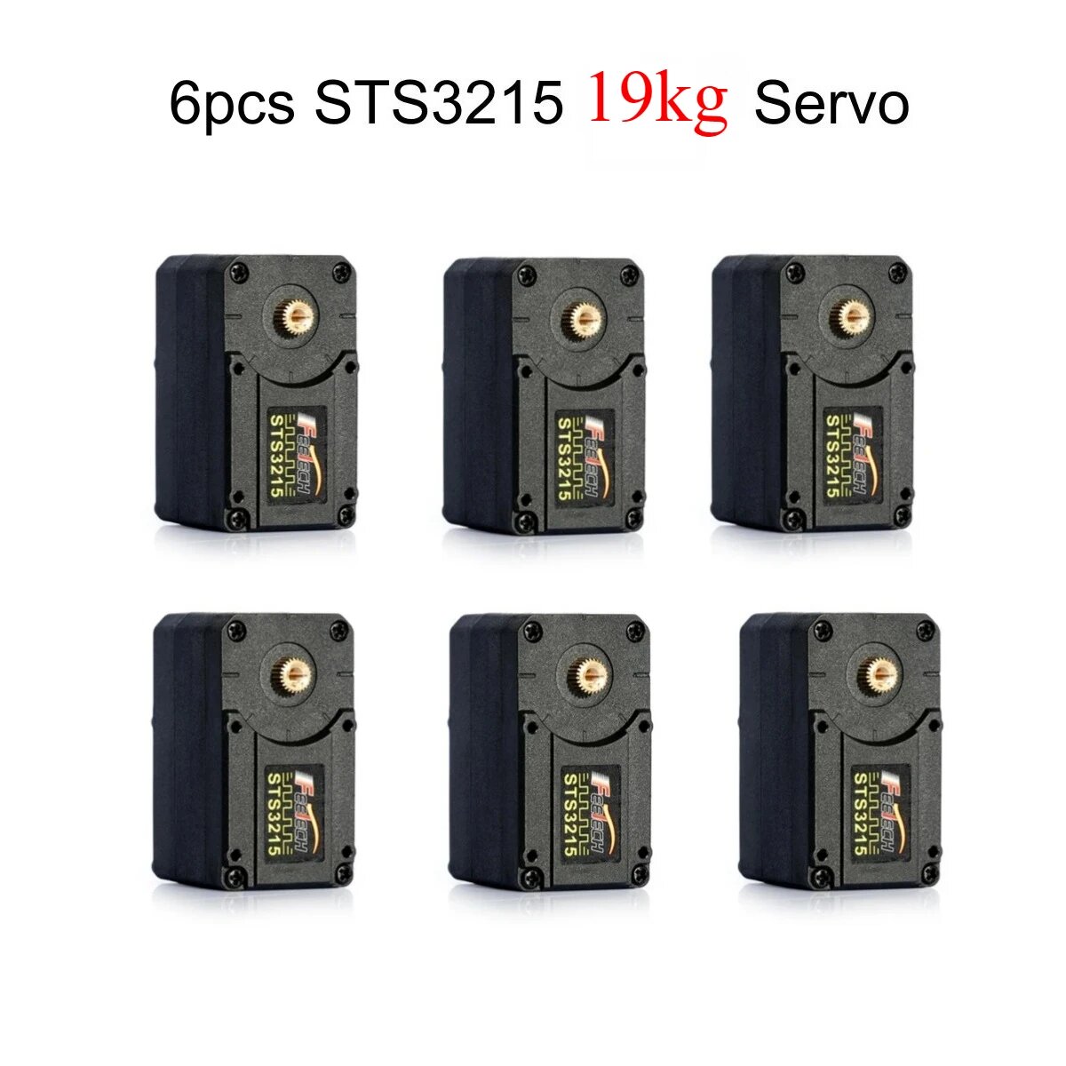 6pcs Сервопривод Feetech STS3215 19кг Servo X