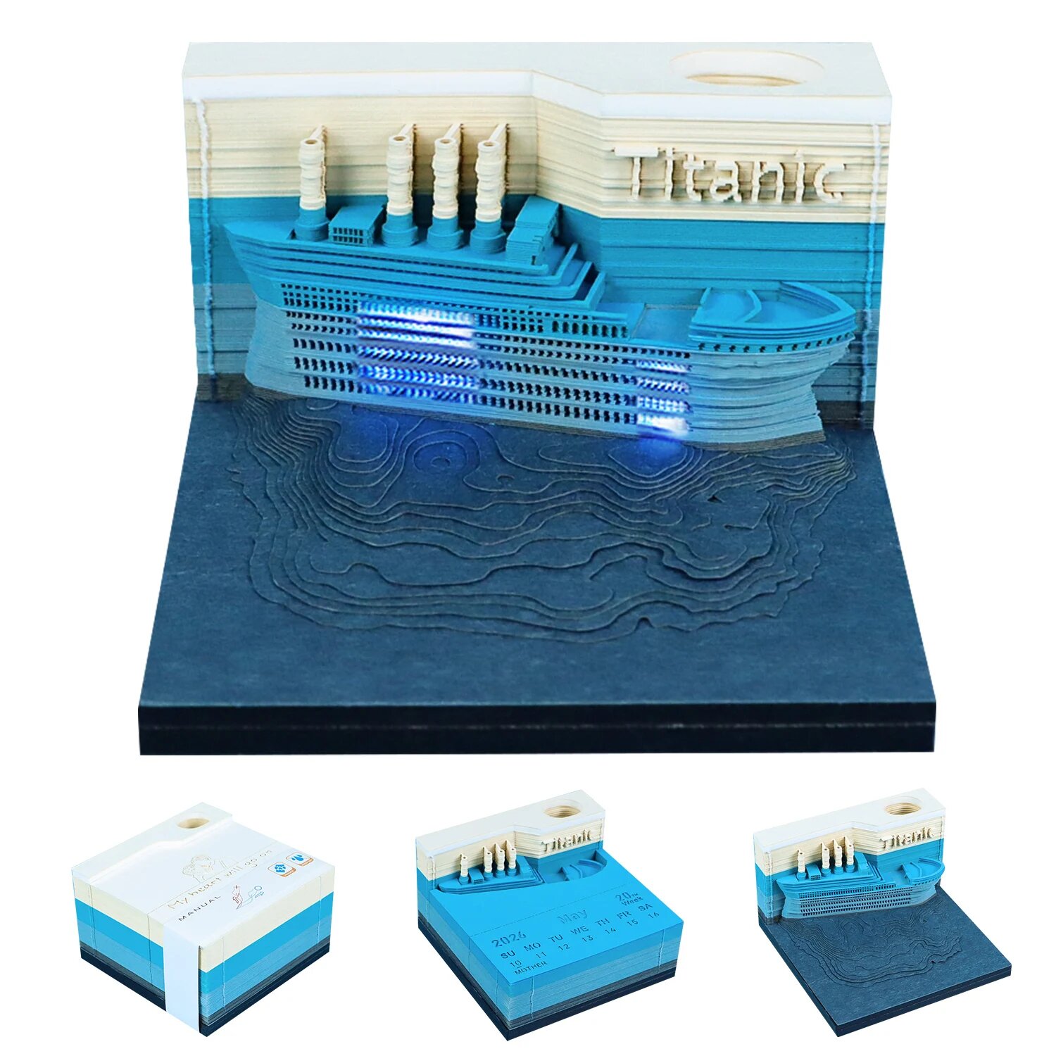 3D пазл "Титаник" с подсветкой, Цвет: 03