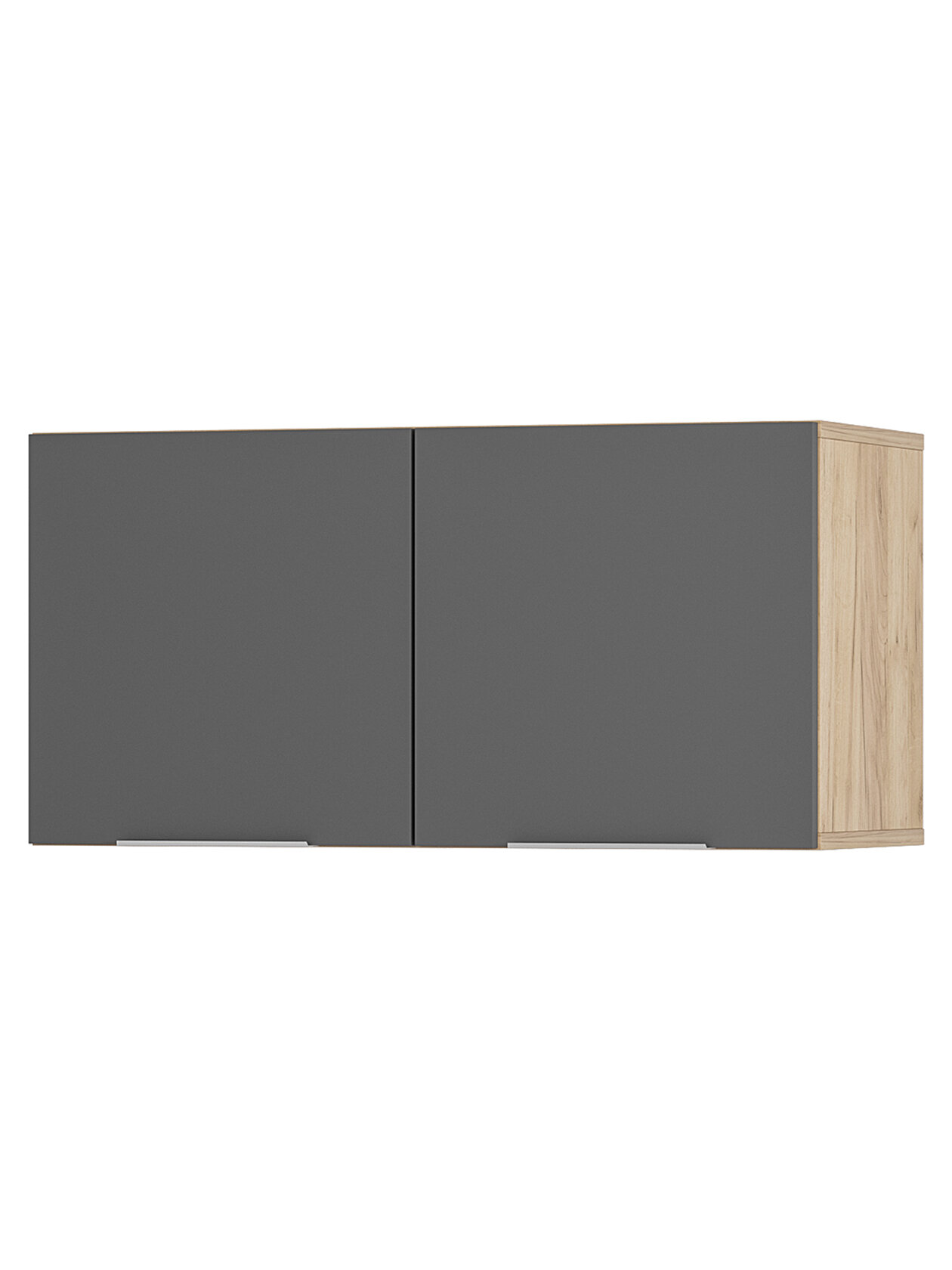 Навесной шкаф Роби с полкой, с доводчиками, 80х35х40 см, Дуб Крафт золотой / Серый графит