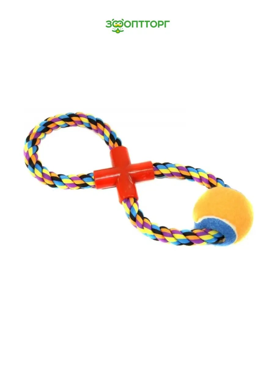 Игрушка для собак Triol "Грейфер Восьмерка", хлопок, многофункциональная