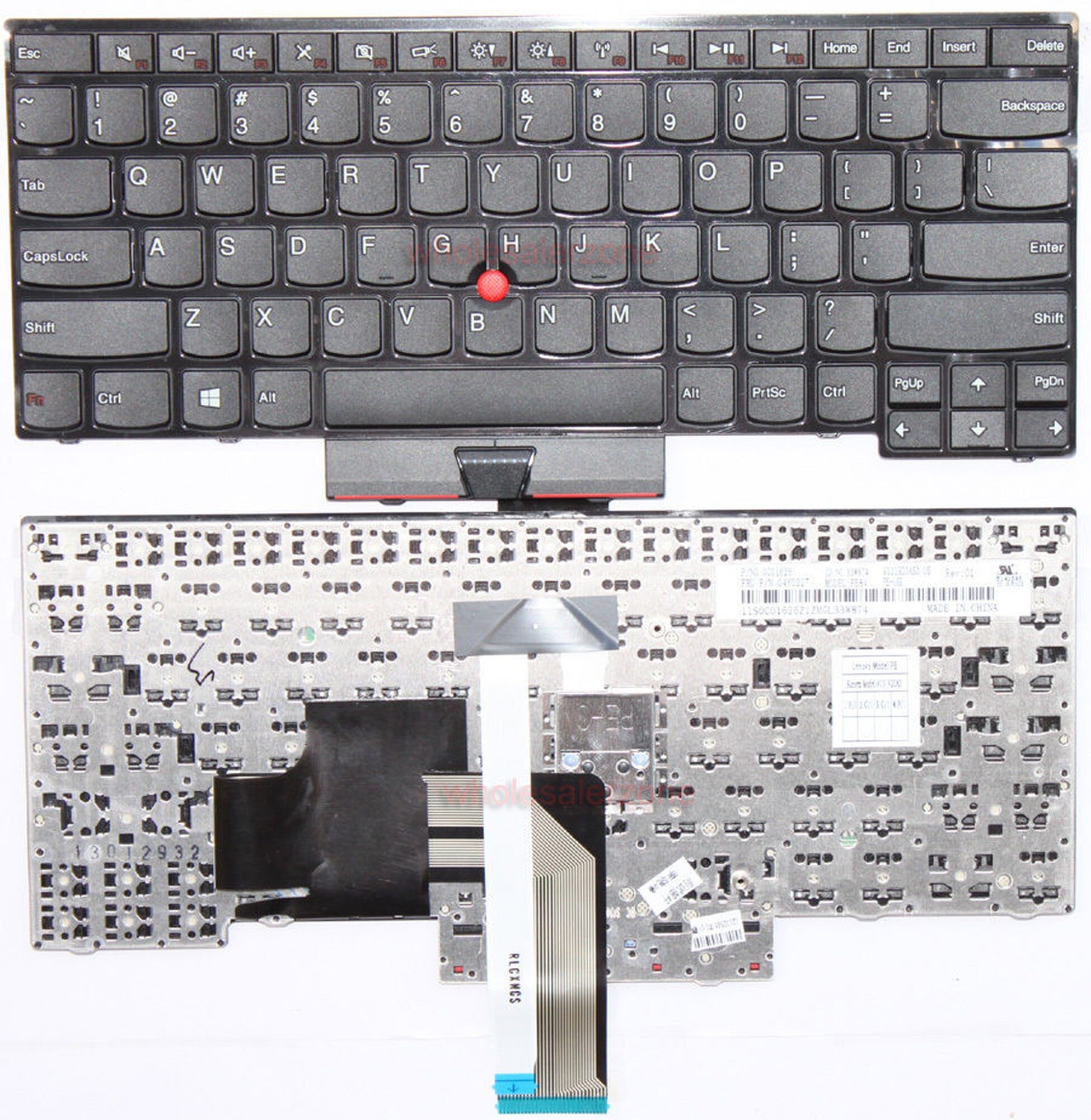 Клавиатура для ноутбука Lenovo Thinkpad E330, E335, E430, E435, S430 черная, с джойстиком