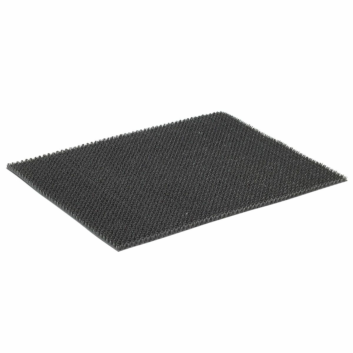 Коврик придверный SUNSTEP травка, 45х60 см, серый металлик, прямоугольный