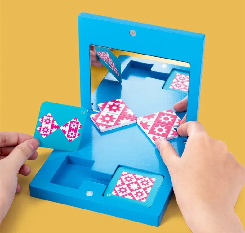 Зеркальные строительные блоки 3D для детей Portable set