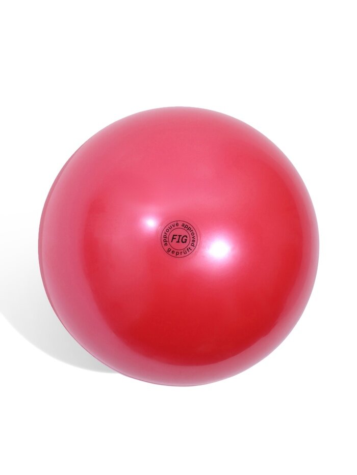 Мяч для художественной гимнастики Металлик, диаметр 19см, цвет красный 10964162