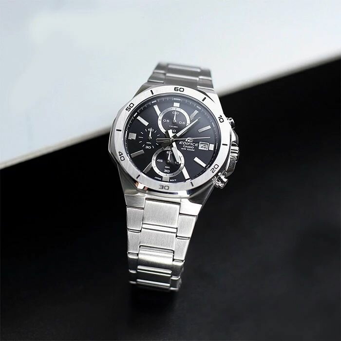 Наручные часы CASIO, черный, серебряный — фото 1