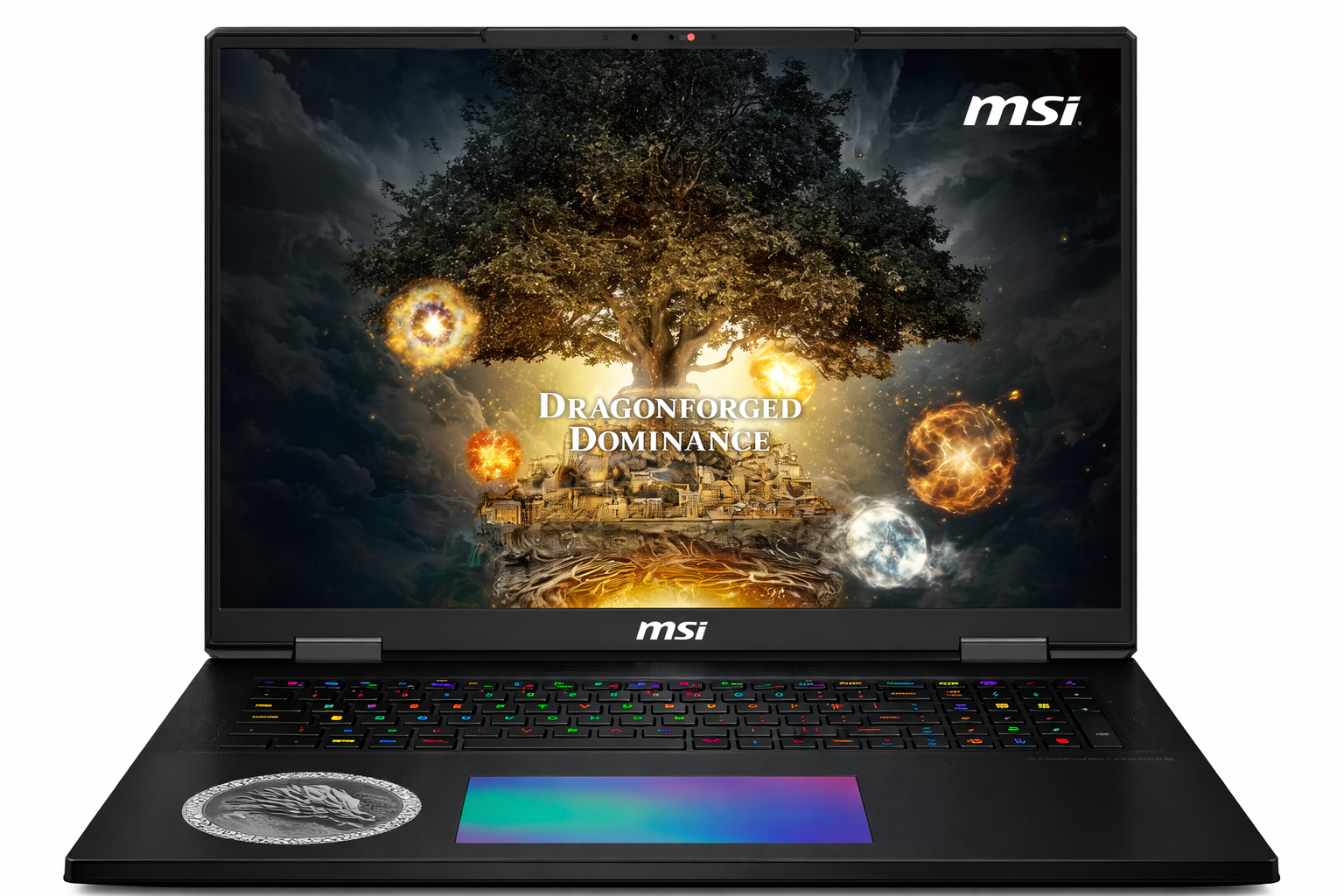 Игровой ноутбук MSI Titan 18 Dragon Edition HX AI (Intel Ultra 9, 96 ГБ, 6144 ГБ, RTX 5090, 120 Гц, Win 11 Pro) Чёрный