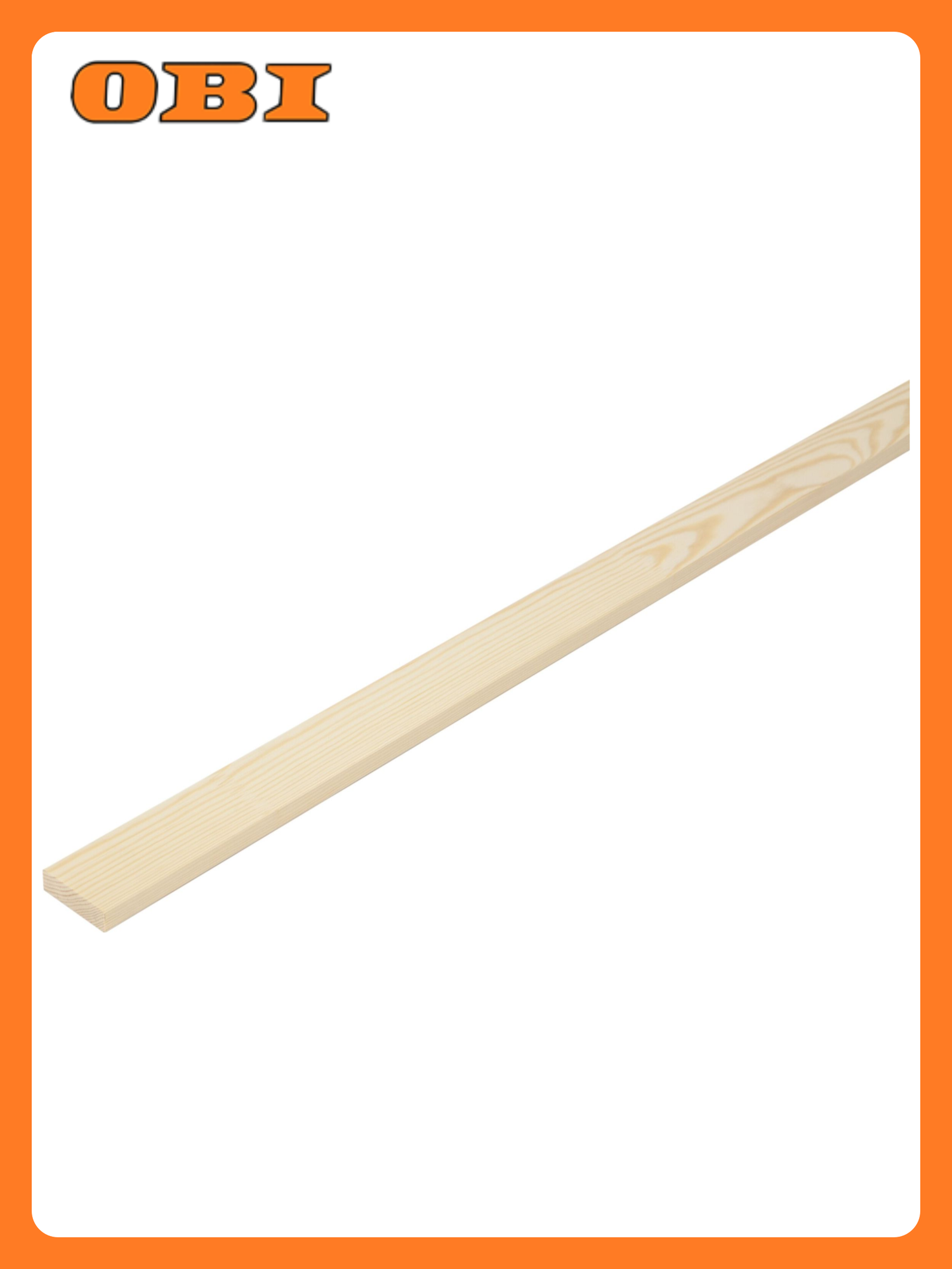 Рейка, сорт Экстра, 2400x60x19 мм, гладкая, шлифованная, хвойная, бежевая