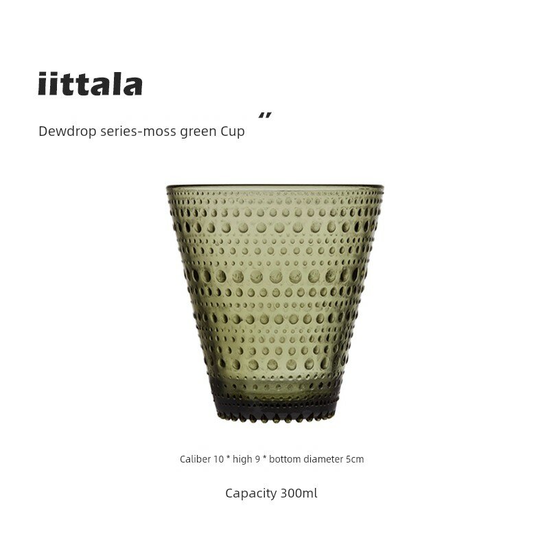 Финские стеклянные чашки и тарелки Iittala Dewdrop для дома, стаканы для напитков, парные чашки для воды,