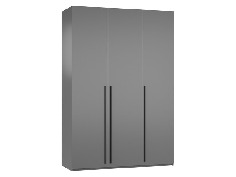 Шкаф распашной для одежды "Лорена Пакс 3" 135хх200х52 Серый графит