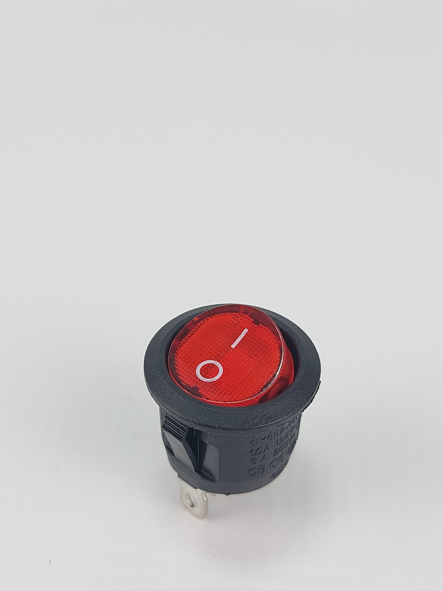 Переключатель клавишный (рокерный) IRS-101-9C ON-OFF 6A/250V красный