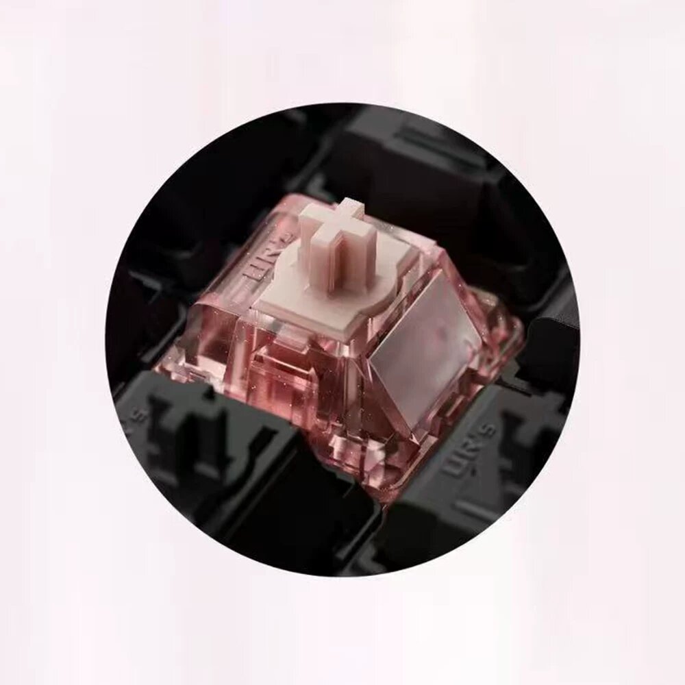 Механическая клавиатура UR STUDIO с розовыми магнитными переключателями Cherry, линейным ощущением, полностью