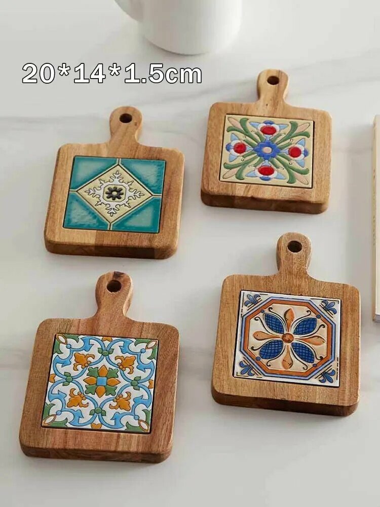 Подставка под горячее, 20 см х 14 см, 4 шт