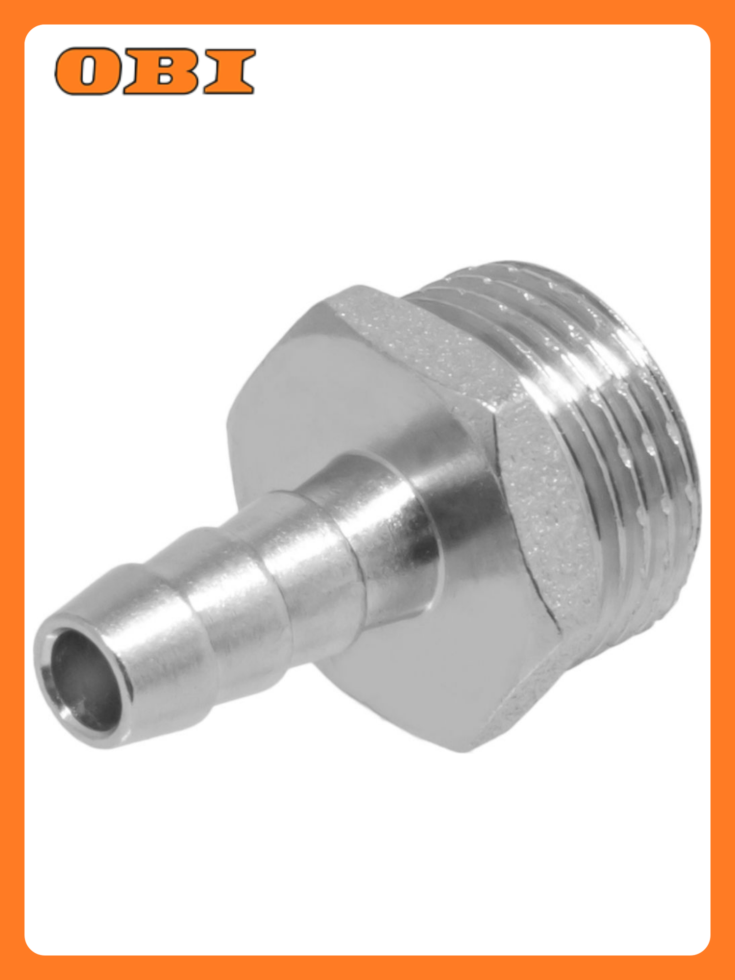 Штуцер Masterprof, латунь, для шланга 6мм, 3/8", наружная резьба