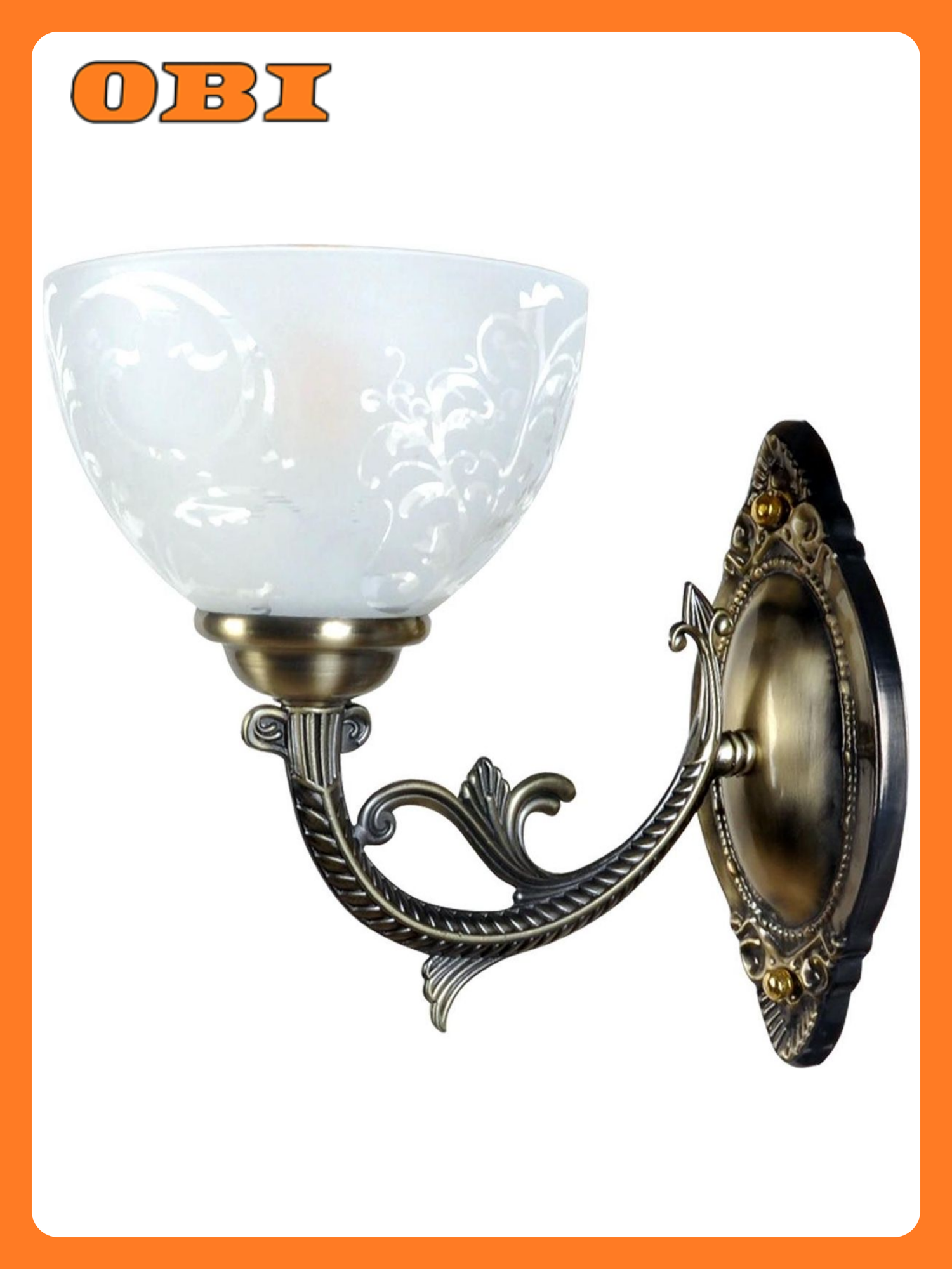 Бра Leek Latona LE062300-009, E27, мощность 60Вт, стекло, бронза