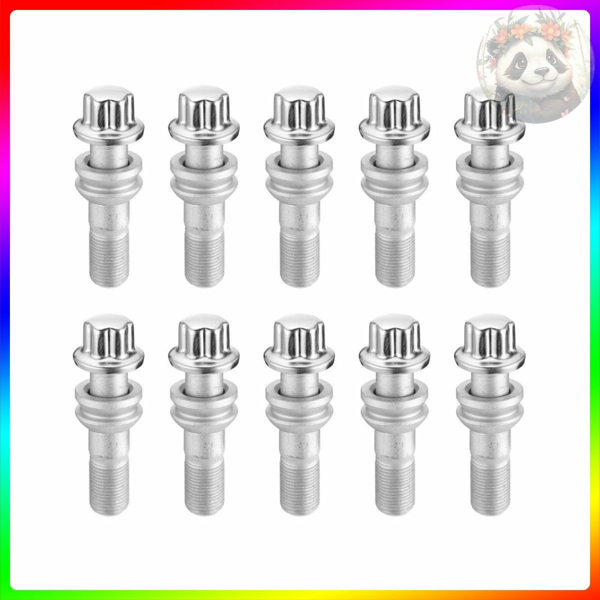 Болт автомобильный М15 х 1,25, 10 шт.