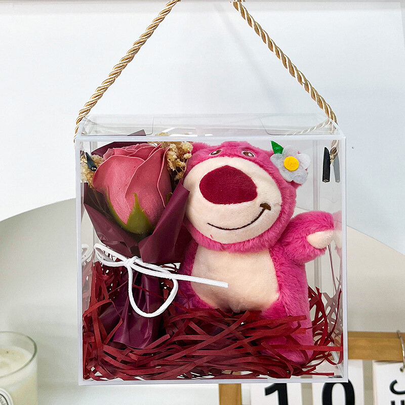 Подарочная коробка Sanrio Kurome из ПВХ, кукольный букет, готовый детский рождественский подарок для подруги и лучшего друга, подарок на день рождения