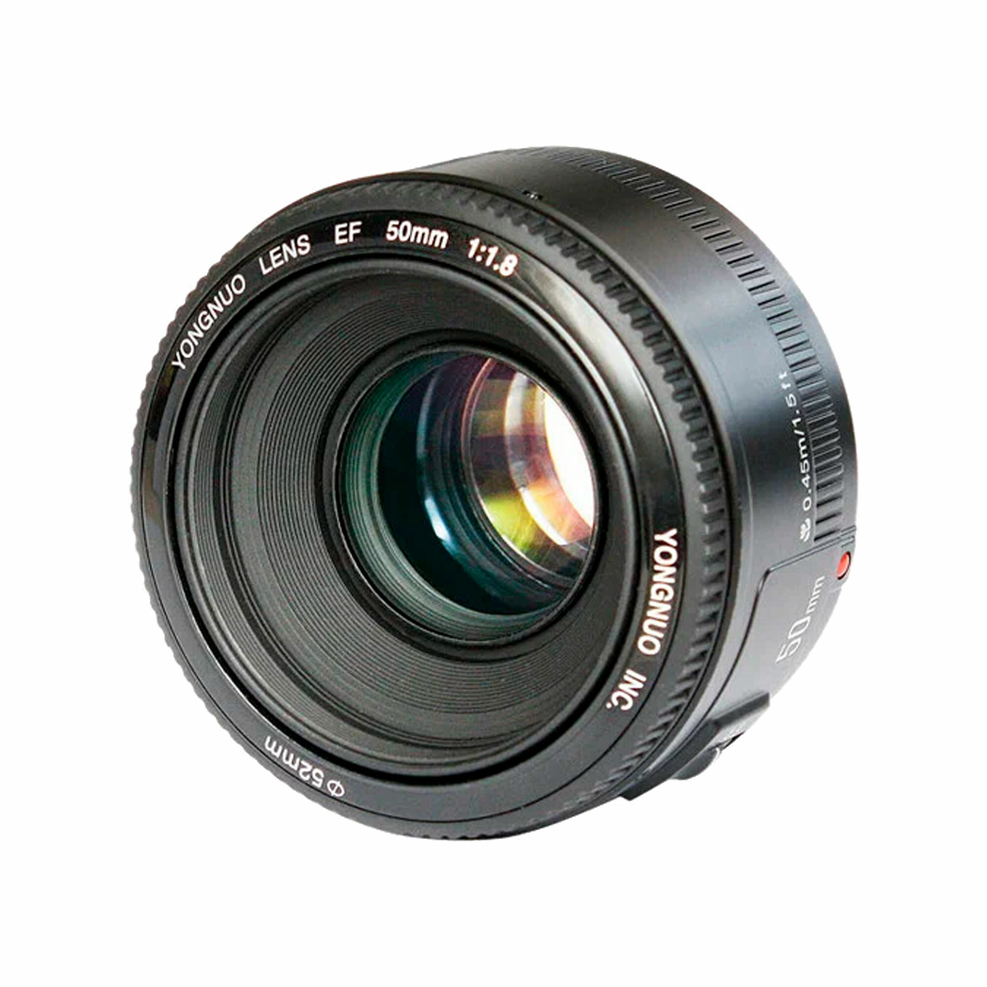 Объектив Yongnuo AF 50mm f/1.8 для Canon EF, стандартный, черный