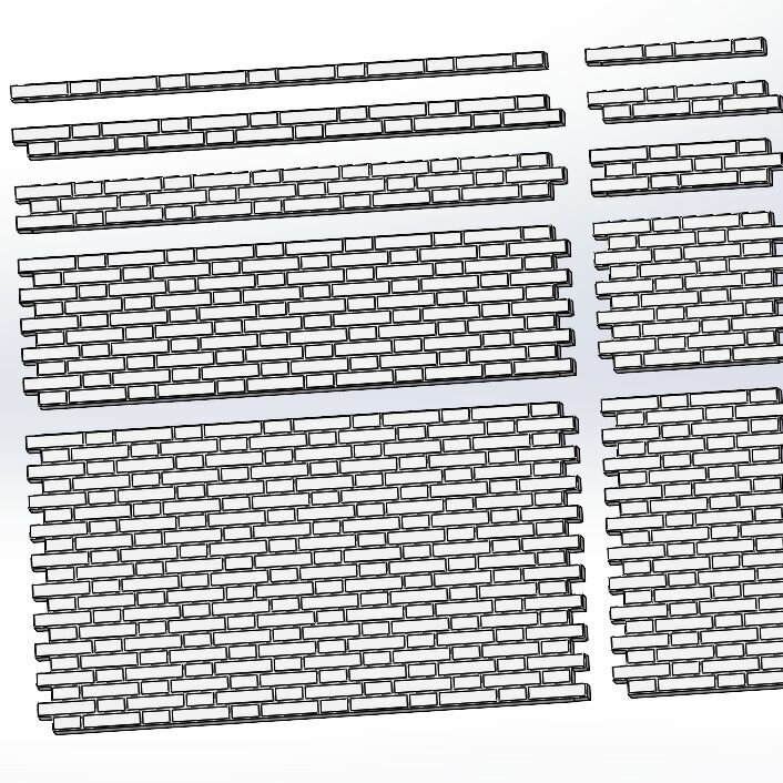 Эксклюзивные формы для миниатюрных кирпичиков по всей сети, необходимые материалы для миниатюрных сцен, мини-формы для кирпичиков для рукоделия