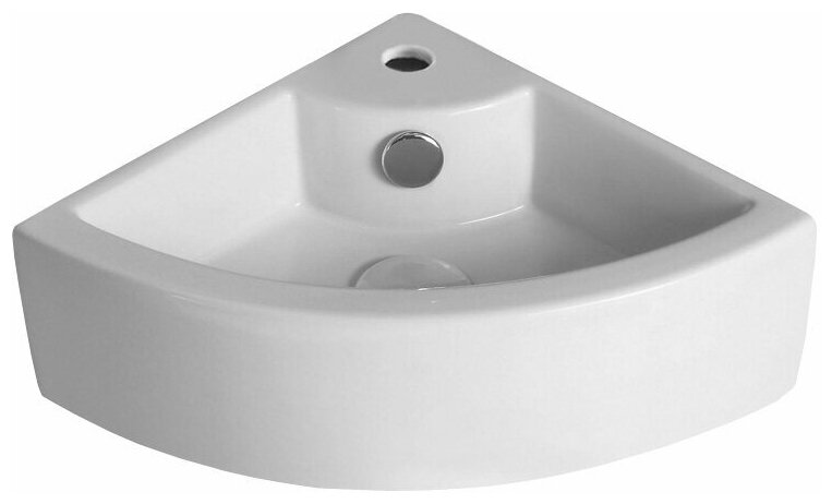 Раковина угловая Azario 43.5х31х12.5 фаянс, цвет Белый (AZ4299)