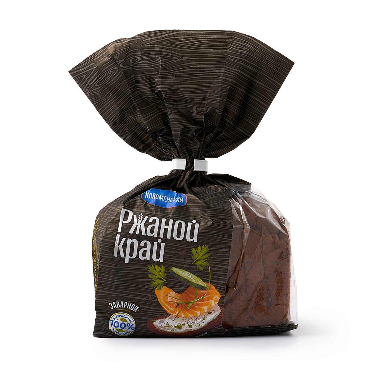 Хлеб Коломенское «Ржаной край», заварной, в нарезке, пшенично-ржаной, 300 г