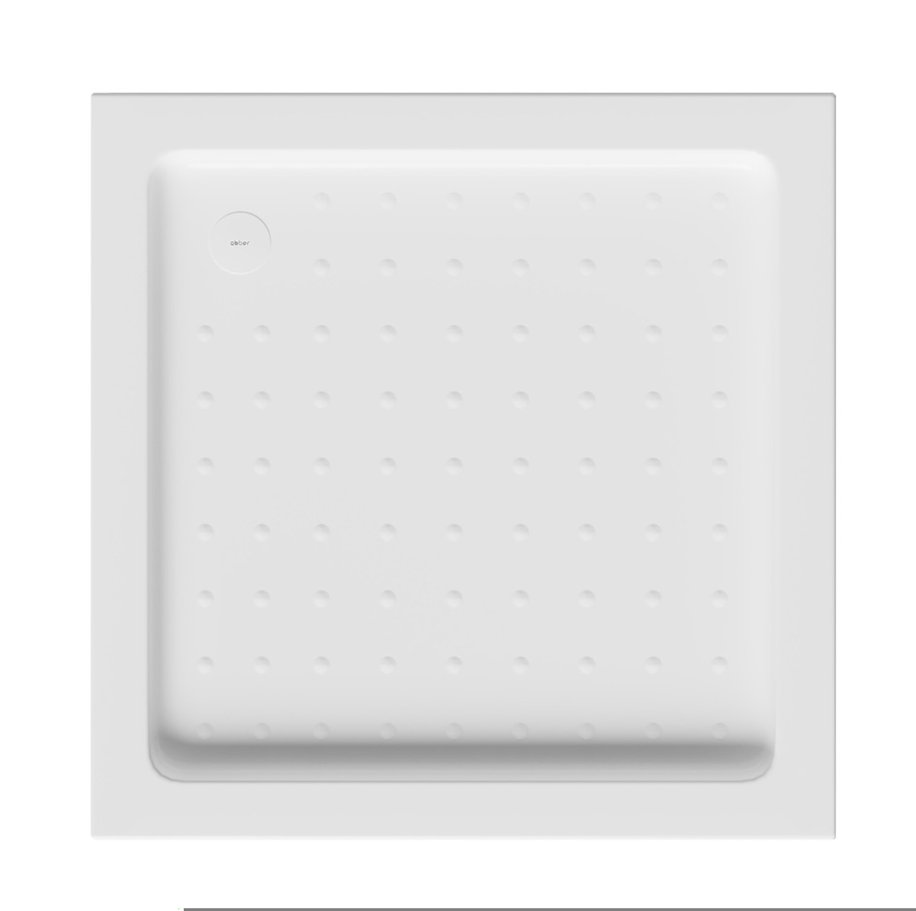 Душевой поддон Abber AD3D100 100х100 квадратный белый