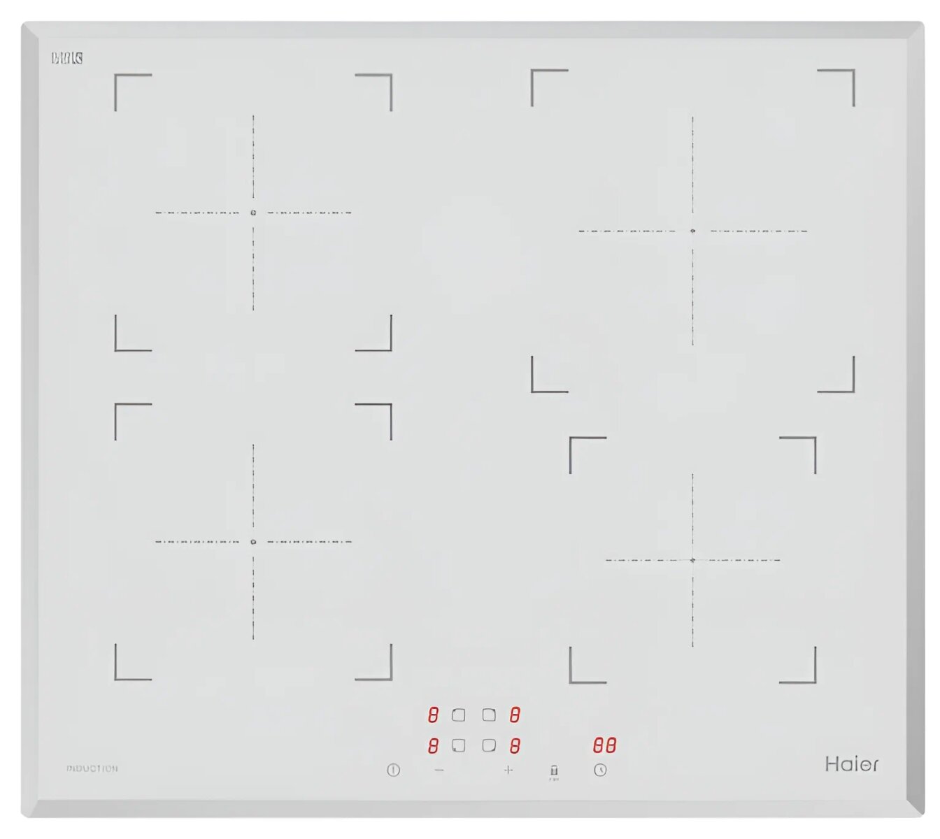 Индукционная варочная панель на четыре конфорки, белая Haier HHY-Y64NVW