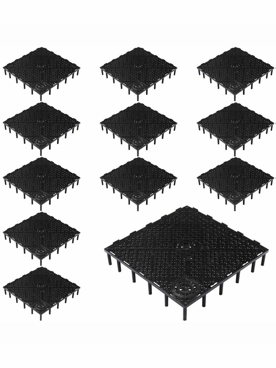 Черные пластиковые фильтровые перегородки для дна аквариума, 20 штук для ухода за резервуаром