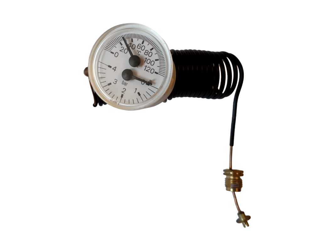 Манометр/термометр газового котла Beretta Novella, Fabula арт. RKG18 производитель Beretta/Riello (Италия)