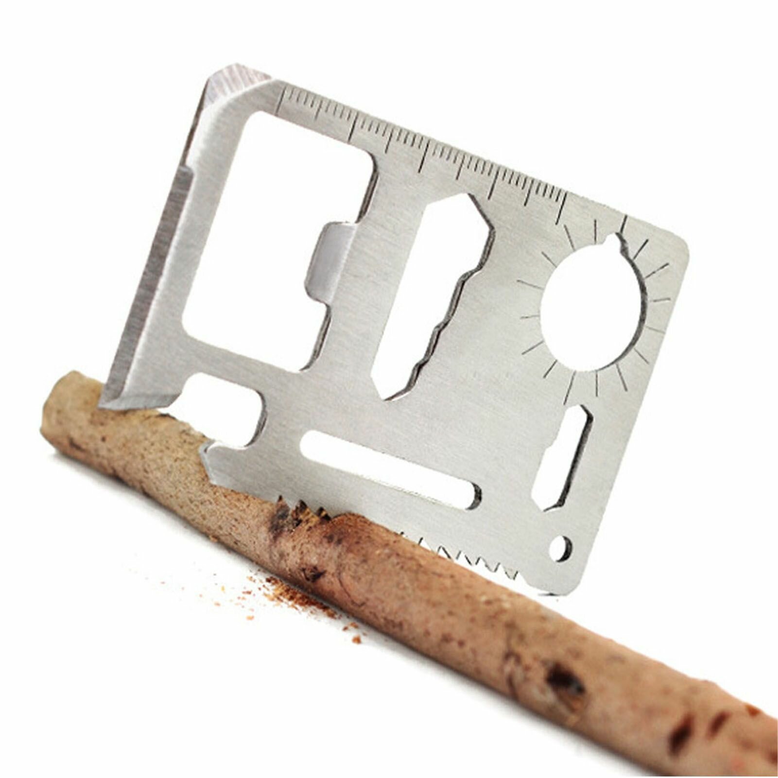 Кредитная карта выживания, многофункциональный инструмент из нержавеющей стали, для измерения, открывания