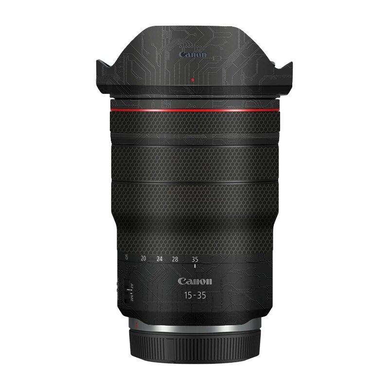 Канон RF15-35мм F2.8 Защитная пленка для объектива с матовой камуфляжной текстурой из карбона - Цифровой черный узор
