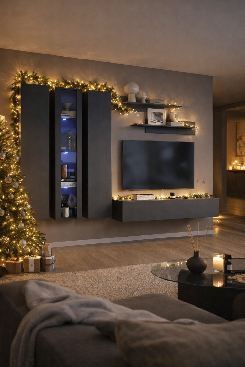 Гостиная №11 Поинт Черный глянец