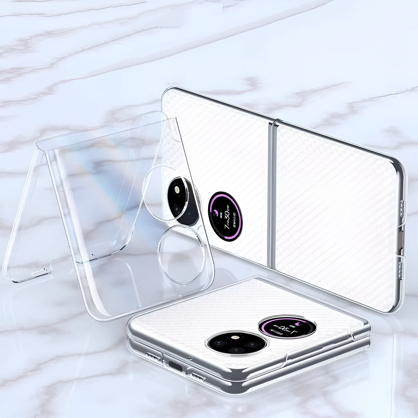 Ультра-тонкая пластиковая задняя панель-чехол-накладка MyPads Tocco для Huawei Pocket 2 прозрачная MyPads