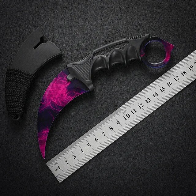 CSGO Коготь Нож Охота Кемпинг Карманный Нож Выживание На открытом воздухе Инструмент EDC Фиксированный Нож Однолезвийный Нож CSGO