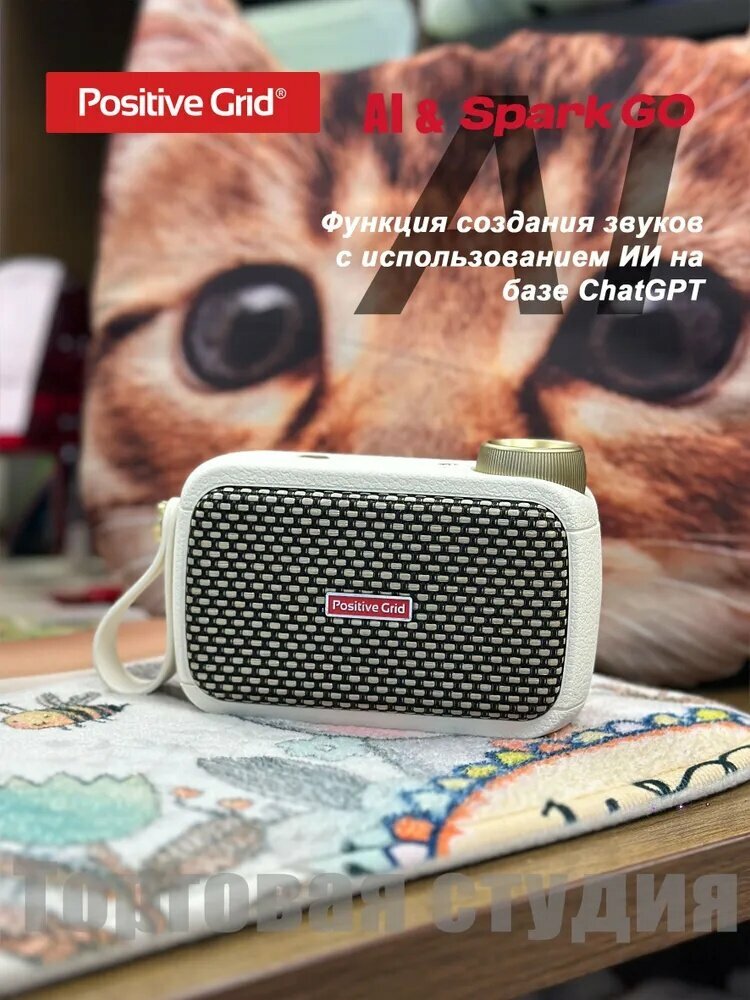 Positive Grid Spark GO Ультрапортативный мини-умный гитарный усилитель с перезаряжаемой Bluetooth-колонкой