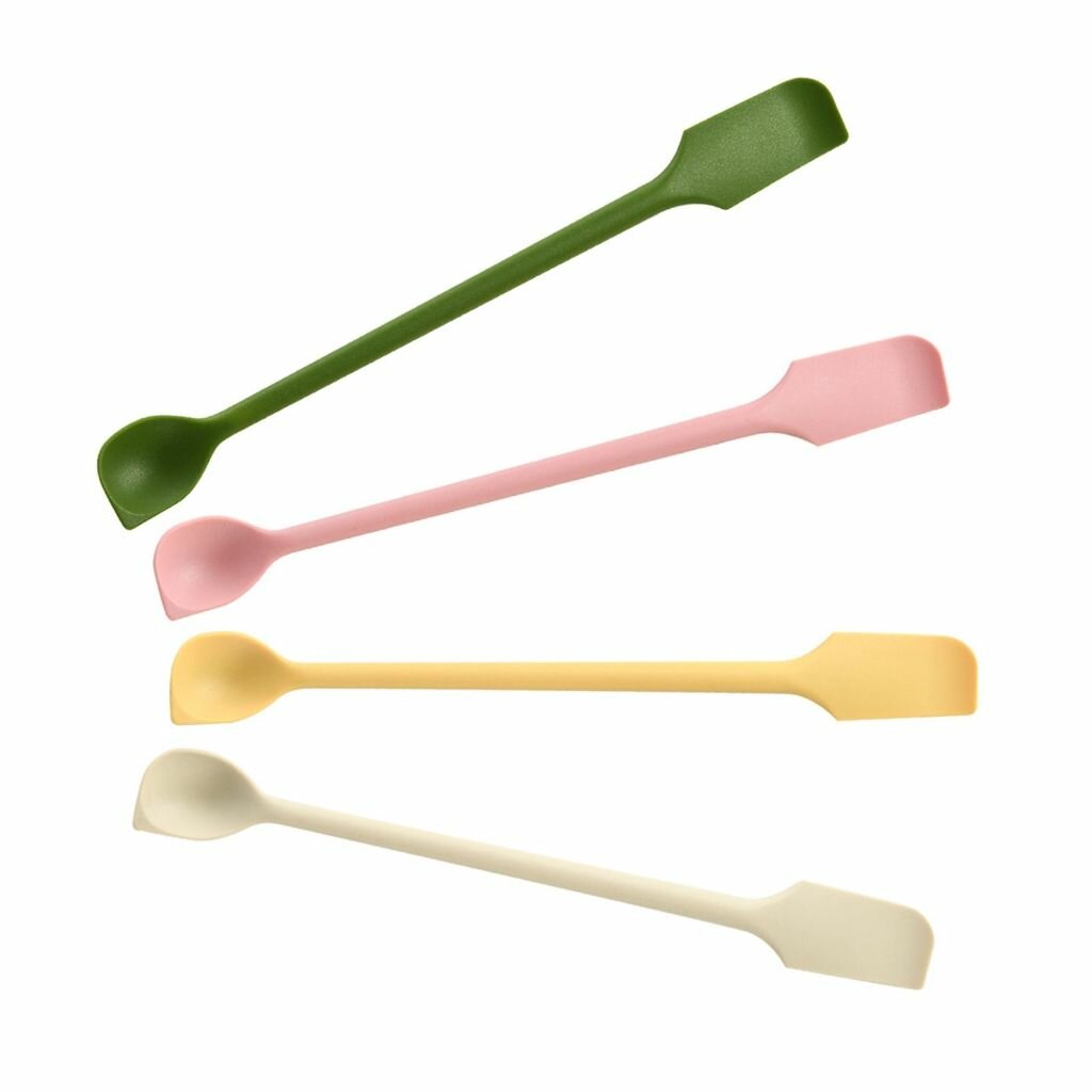 4pcs Силиконовый шпатель набор легко для очистки гибкой скребки.