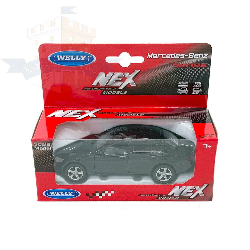 Машинка Welly Mercedes-Benz E-Class (2016), черный, 1:38, арт.43703W-B