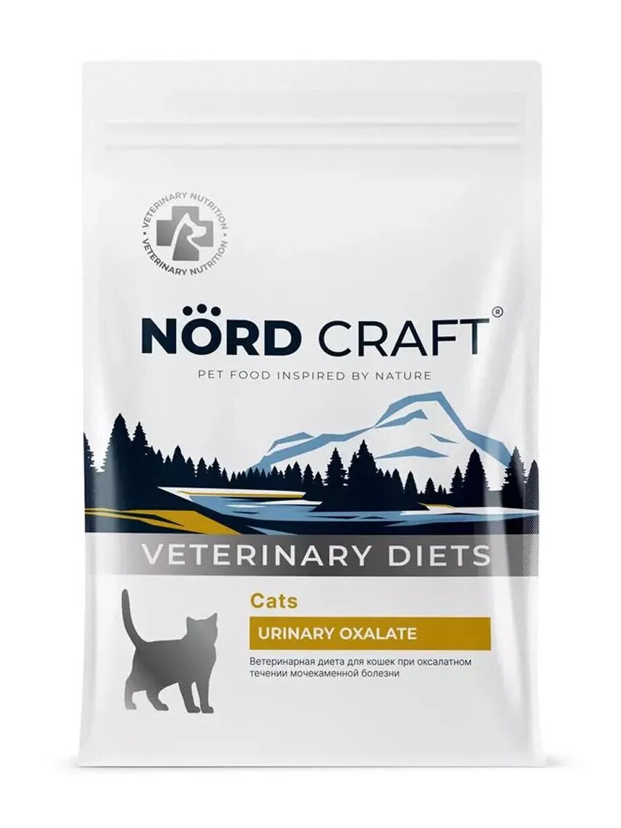 Корм Nord Craft для кошек urinary oxalate, 1,5кг